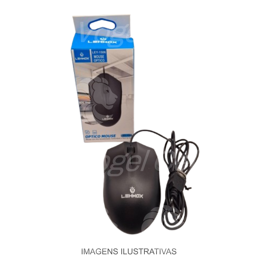 MOUSE OPTICO LEHMOX LEY-1506 - Vogel Cell Distribuidora de Peças de Celular